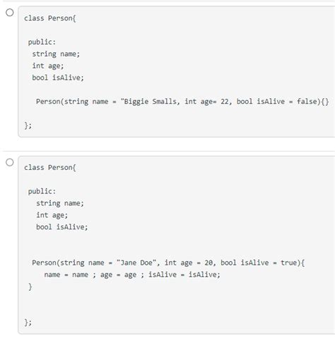 Solved Question 17 Class Constructor Initialization Of Data