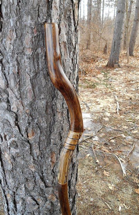Wood Walking Stick Nature Trail Hiking Staff Tall Lightweight Etsy