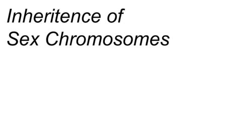Sex Linked Traits Pptx Blood Disorders Diseases And Conditions