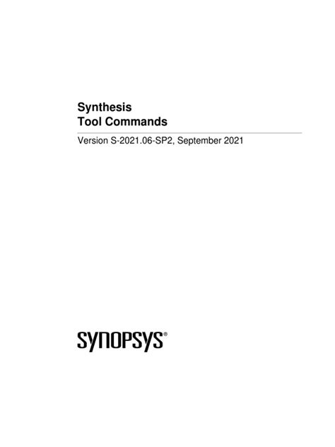 Synthesis Tool Command User Guide Pdf License Business Law