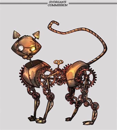 Commission Various Items Clockwork Cat By Sydrianadoptables On