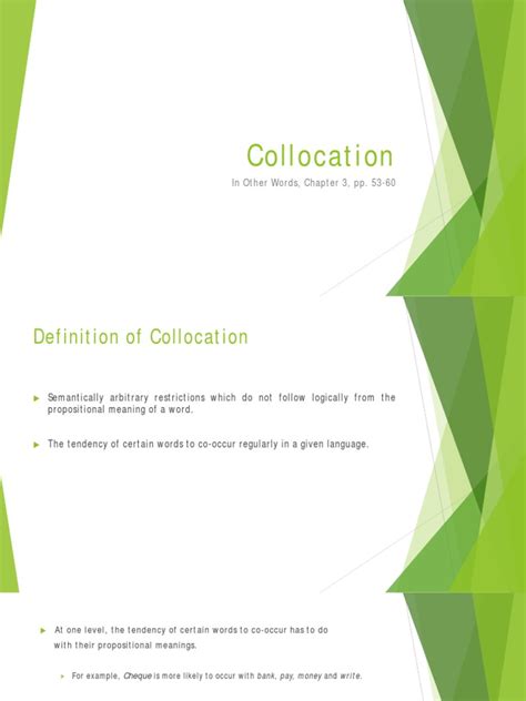 Collocation Pdf Word Translations