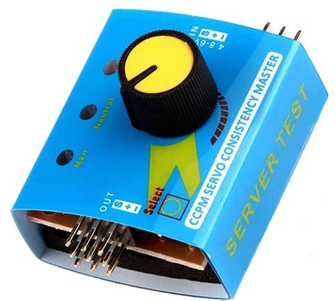 Multi Servo Tester With Indicator Light Com36 R37 Faranux Electronique