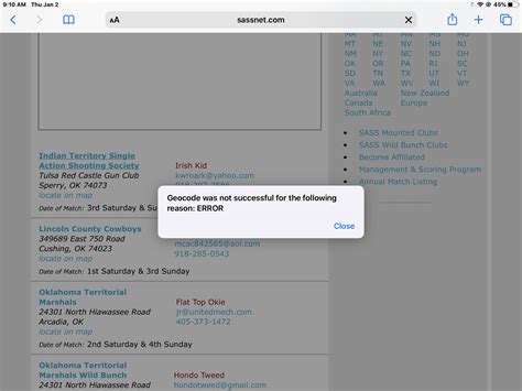 Geo Code Error On Club Page Sass Wire Sass Wire Forum