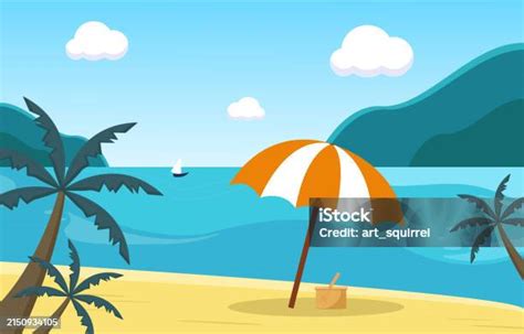 바다에서 여름 해변 휴가 레크리에이션 장비 벡터 일러스트 레이 션입니다 0명에 대한 스톡 벡터 아트 및 기타 이미지 0명