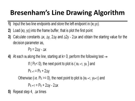 Raster Scan Graphics Line Drawing Algorithm And Circle Drawing Algorithm Ppt