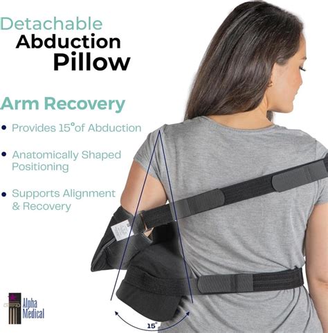 Alpha Medical Arm Sling Shoulder Immobilizer With Abduction Pillow