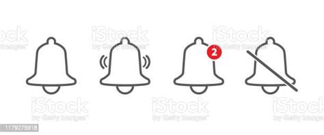 알림 벨 아이콘입니다 받은 편지함 메시지입니다 알람 아이콘 벡터 일러스트레이션 벨에 대한 스톡 벡터 아트 및 기타 이미지 벨 아이콘 기민 Istock