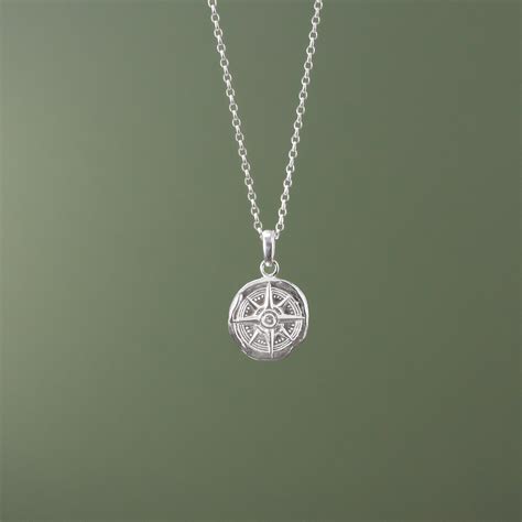 Compass Elemental Talisman Coin Necklace Element Isle
