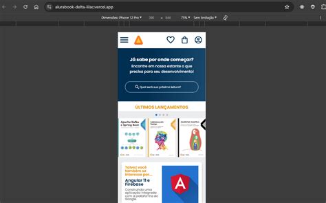 Projeto Finalização Do Projeto Html E Css Responsividade Com Mobile First Alura Cursos