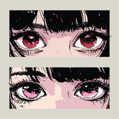Premium Vector Manga Girl Eyes