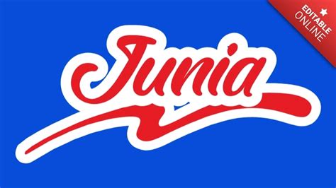 Junia Ricolino Logo Text Effect Generator