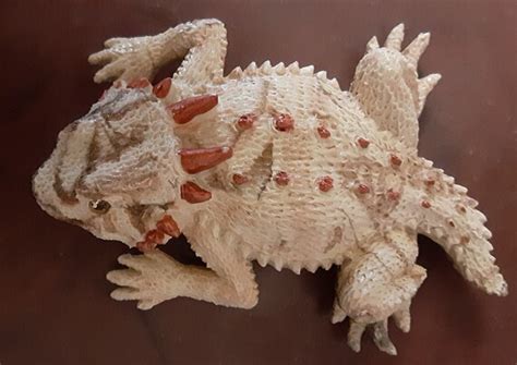 Horned Toad Horny Toad Horned Frog Horned Lizard Resin Clay Etsy