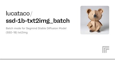 Lucatacossd 1b Txt2imgbatch Run With An Api On Replicate