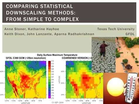 Ppt Comparing Statistical Downscaling Methods From Simple To Complex Powerpoint Presentation