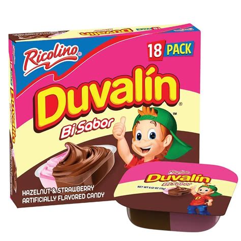 Duvalin Hazelnut And Strawberry Candy Packs 18 Piece Box Candy Warehouse