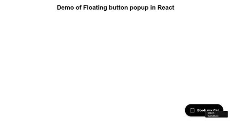 Floating Button Popup React Forked Codesandbox