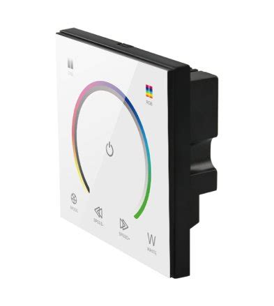 Wall Mount RGBW Controller With Touch Panel White BuyLEDStrip Com