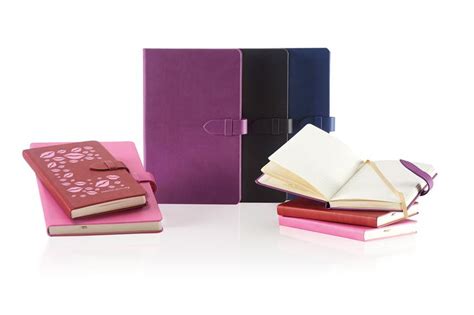 Notebook With Clasp Strap Bright Colours A Stylish Notebook Ideal For Blind Embossing With