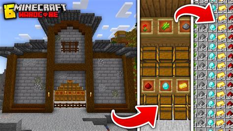 I Built An Auto Sorting Storage Warehouse In Hardcore Minecraft 6 Youtube