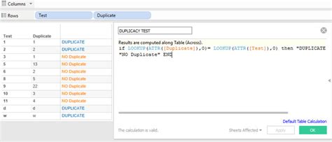 How To Identify Duplicate Values In Tableau