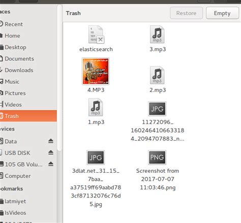 Permissions Restore Files Moved To Trash Using Command Line Ask Ubuntu