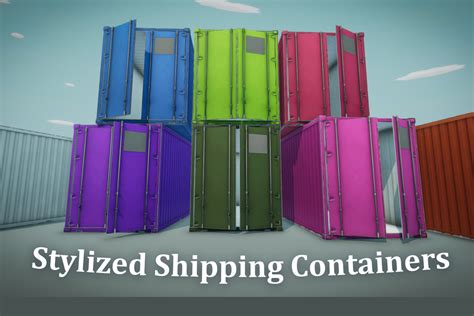 Stylized Shipping Container 3d Industrial Unity Asset Store
