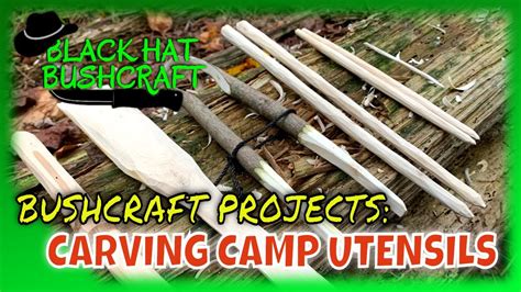 5 Basic Bushcraft Projects Creating Camp Cooking Implements Youtube