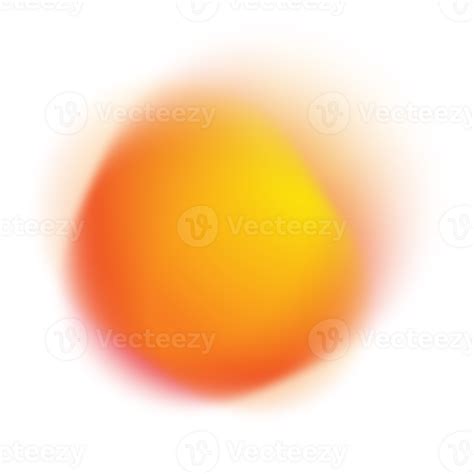 Abstract Blurry Orange Gradient Isolated 24478054 Png