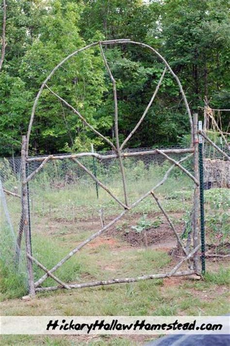 Rustic Garden Gate Hickory Hollow Homestead