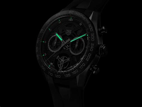 Tag Heuer Carrera Chronograph Tourbillon Extreme Sport Dlc Titanium 44 Mm Tag Heuer