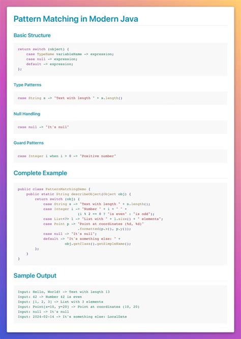Java Paternmatching Mohsen Sadeghbeigi