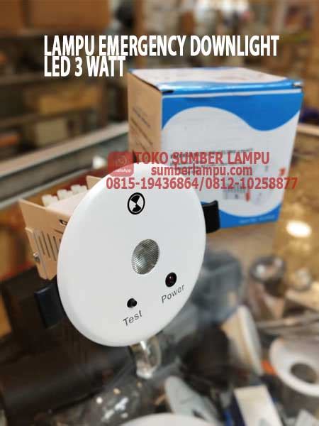 Lampu Emergency Downlight Led Watt Sumberlampu Com