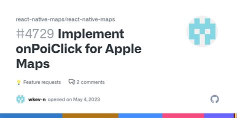 Implement Onpoiclick For Apple Maps React Native Maps React Native Maps Discussion