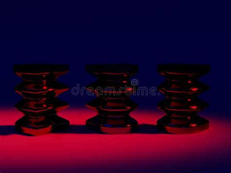 Geometric Composition Of Different Objects 3d Rendering Stock Illustration Illustration Of