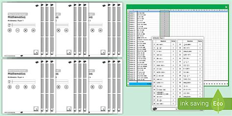 Sats Papers Year 6 Arithmetic Practice Tests Twinkl