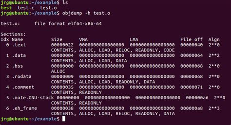 linux下利用objdump查看文件空间地址分布 csdn博客