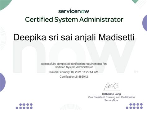 Servicenow Deepika Madisetti