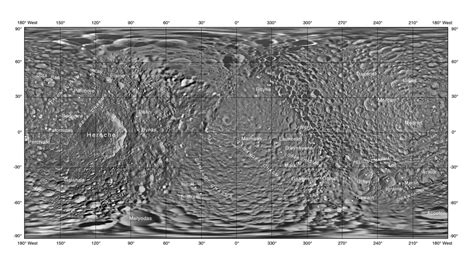 Presentation Of The Entire Surface Of Mimas