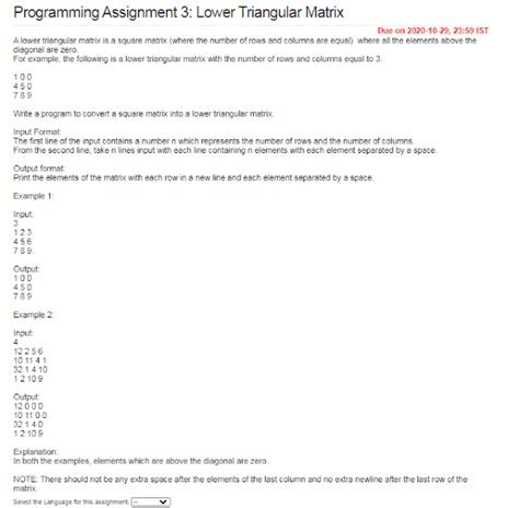Week 6 Programming Assignments Solutions