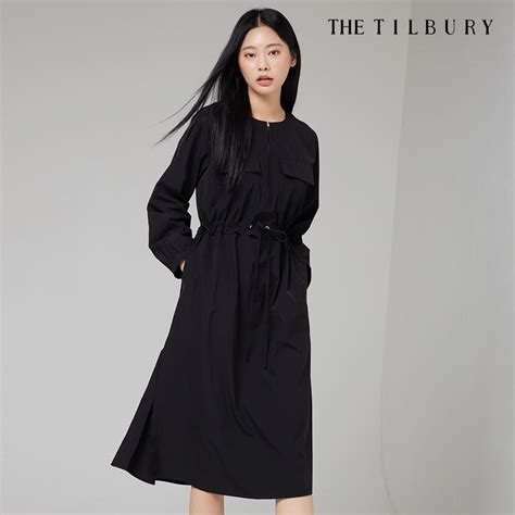 포스티 더틸버리 플랩 스트링 집업 원피스 Tm9n0op04