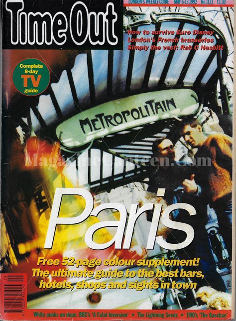 Time Out Magazine Rab C Nesbit Magazine Canteen