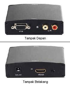 Jual VGA To HDMI Converter Konverter VGA Ke HDMI HDTV
