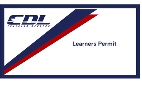 Learners Permit Cdl Training Centers