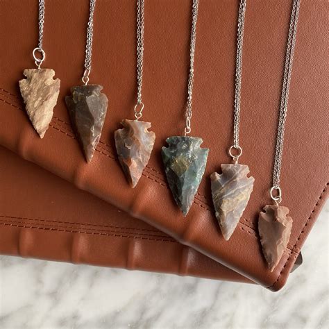 Carved Arrowhead Necklace