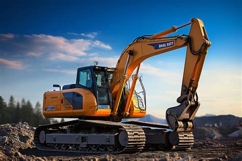 工地上的工业挖掘机高清图片下载 正版图片600942805 摄图网