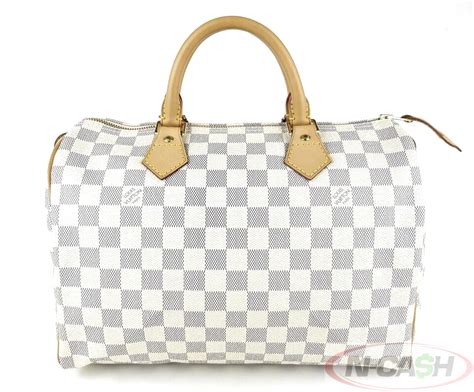 Louis Vuitton Speedy 30 Damier Azur Canvas Bag N Cash