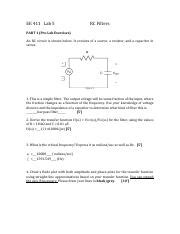 EE Lab RC Filters And Bode Plots Analysis Course Hero