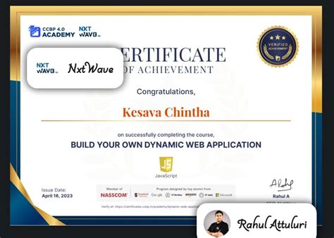 kesava chintha on linkedin javascript html webdevelopment management nxtwave opportunities