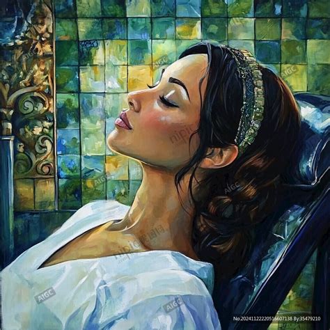 Ai创作图美女人物油画 手绘人物油画 高清cg油画 油画就睡到哪 超高像素油画 人物装饰画无框装饰画 油画质地手绘人物 绘画人物油画 全画幅大画幅美女人物 印象派人物油画 女人装饰画 写实人物